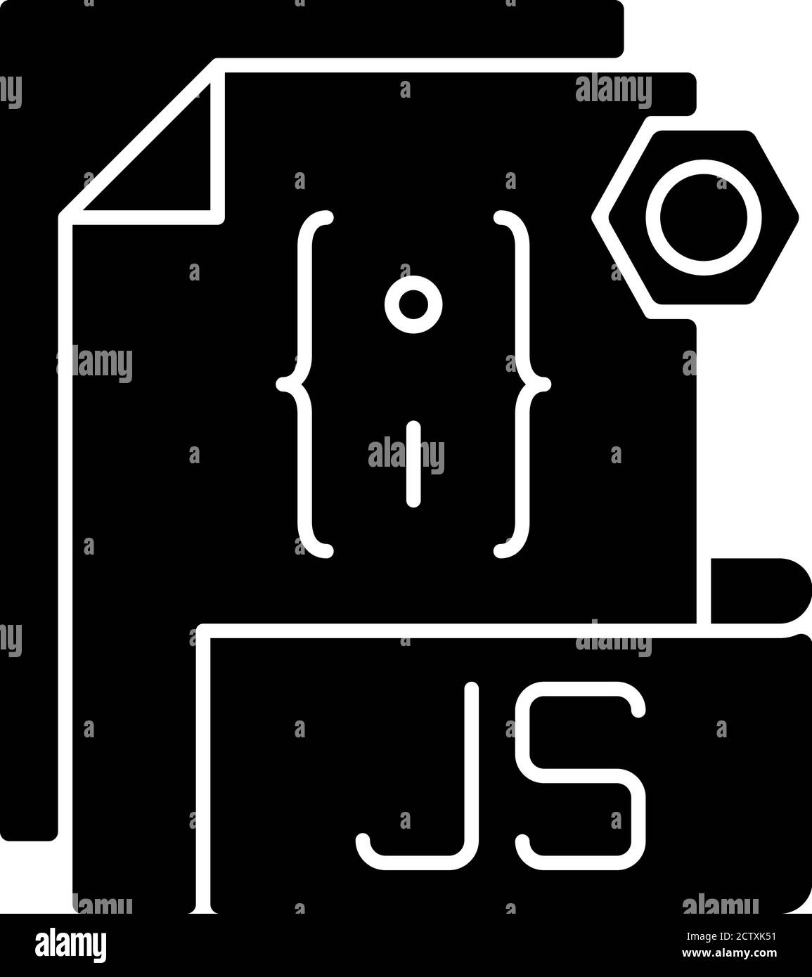 JS file black glyph icon Stock Vector Image & Art - Alamy