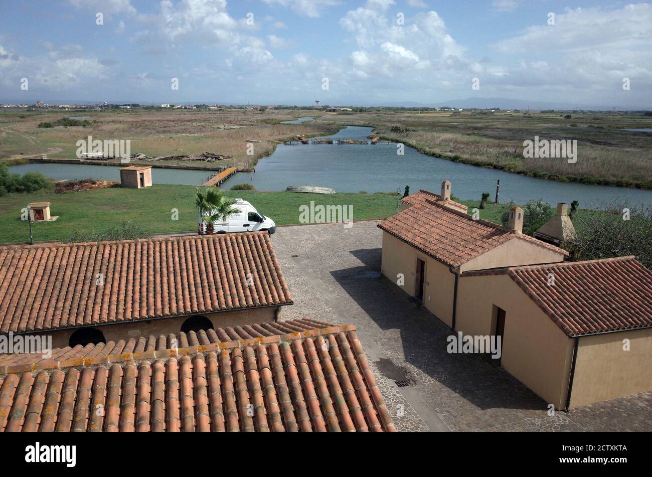 Cabras, Sardinia, Italy. Peschiera Mare e Pontis Stock Photo - Alamy