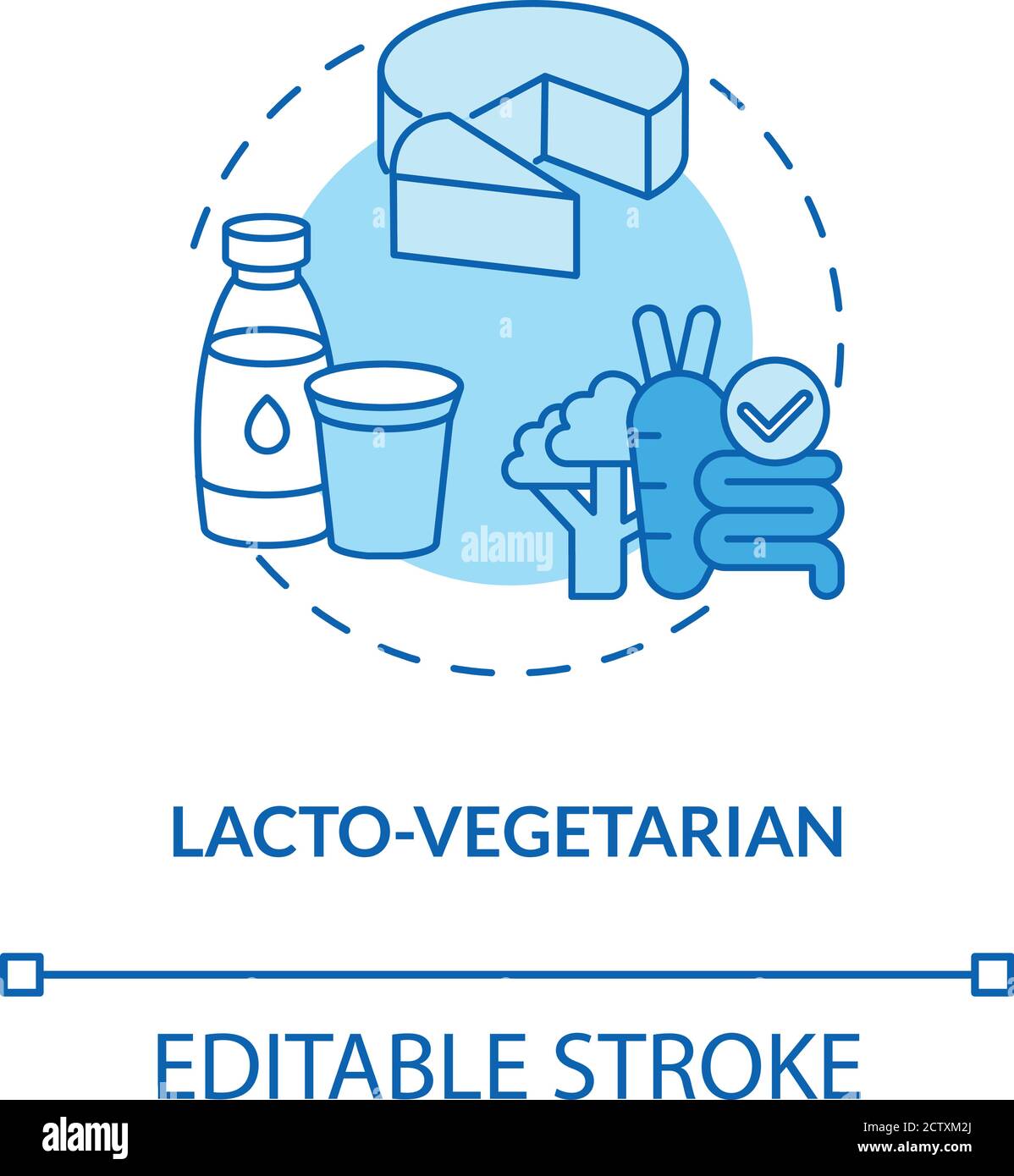 Lacto vegetarian concept icon Stock Vector Image & Art - Alamy