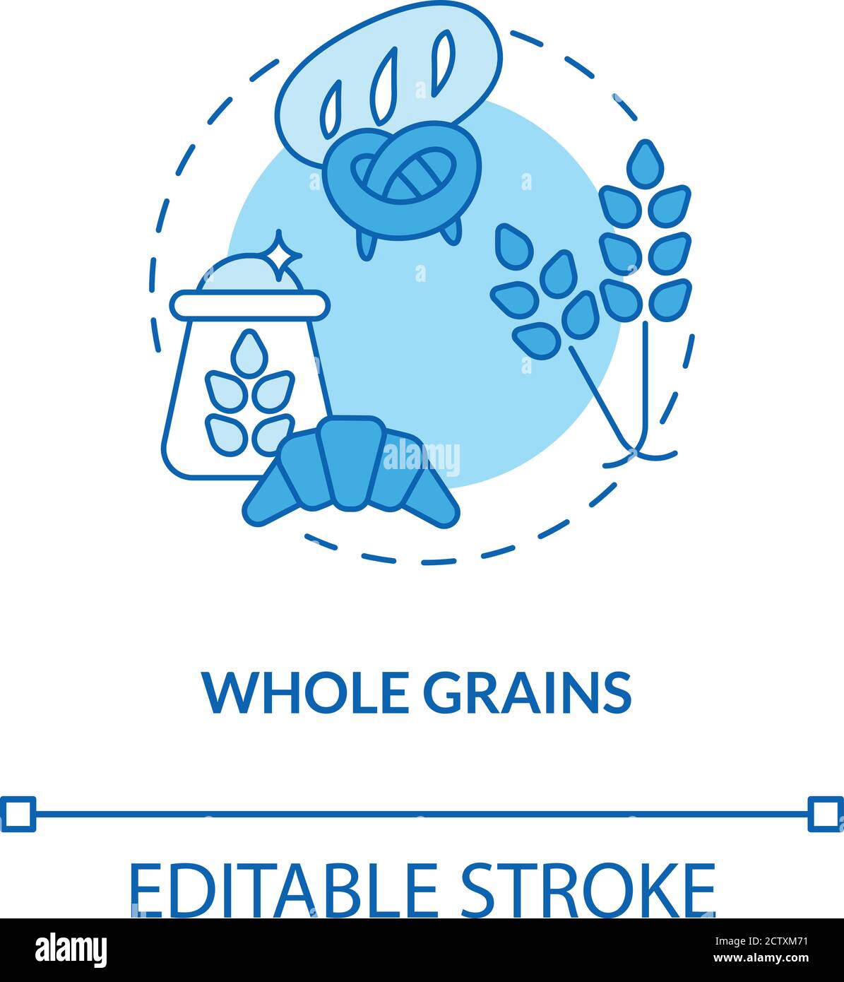 Whole grains concept icon Stock Vector Image & Art - Alamy