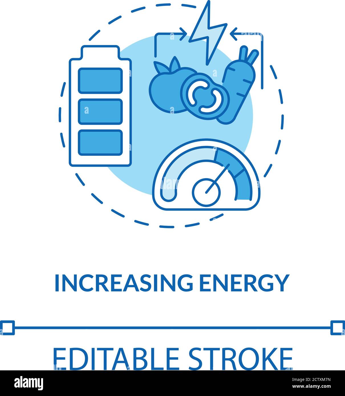 Increasing energy concept icon Stock Vector Image & Art - Alamy