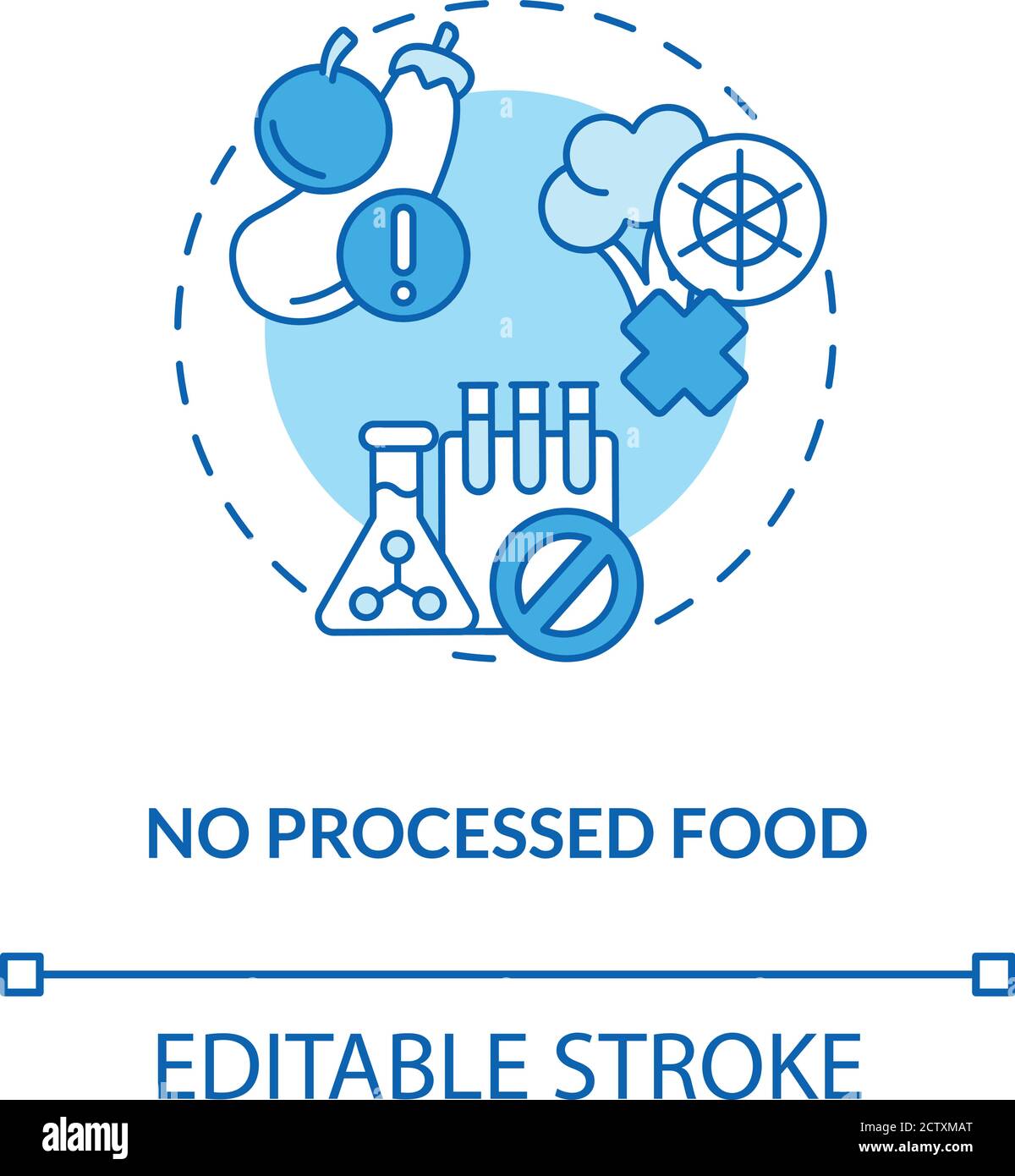No processed food concept icon Stock Vector Image & Art - Alamy