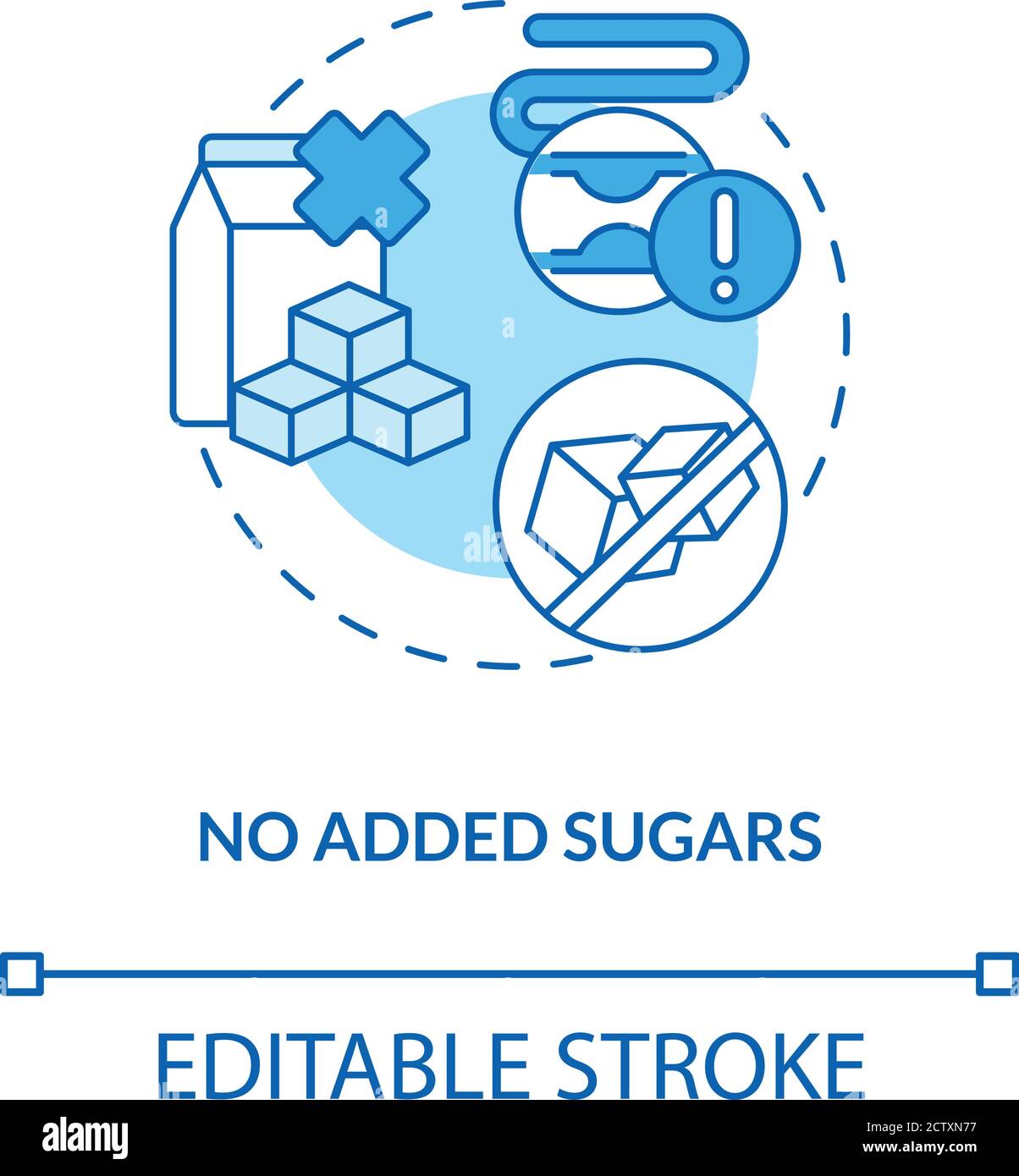 Zero sugar line Stock Vector Images - Alamy