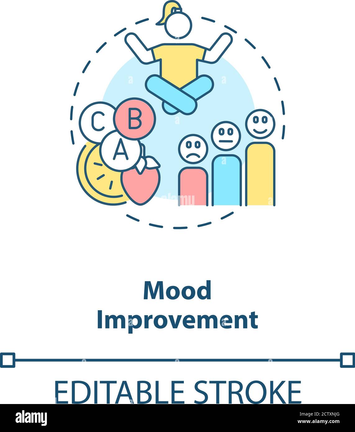 Mood improvement concept icon Stock Vector Image & Art - Alamy