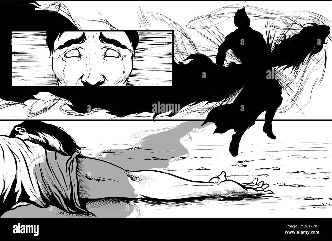 Angel and sea Black and White Stock Photos & Images - Alamy