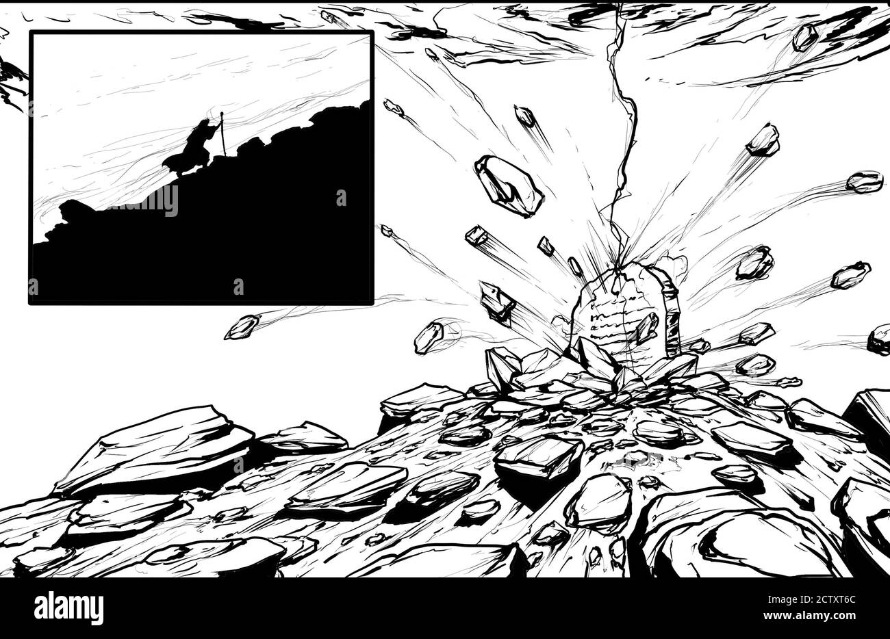 Hand of god Black and White Stock Photos & Images - Alamy