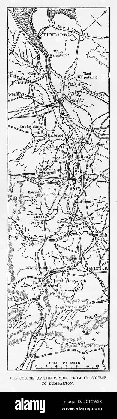 Glasgow map usa hi-res stock photography and images - Alamy