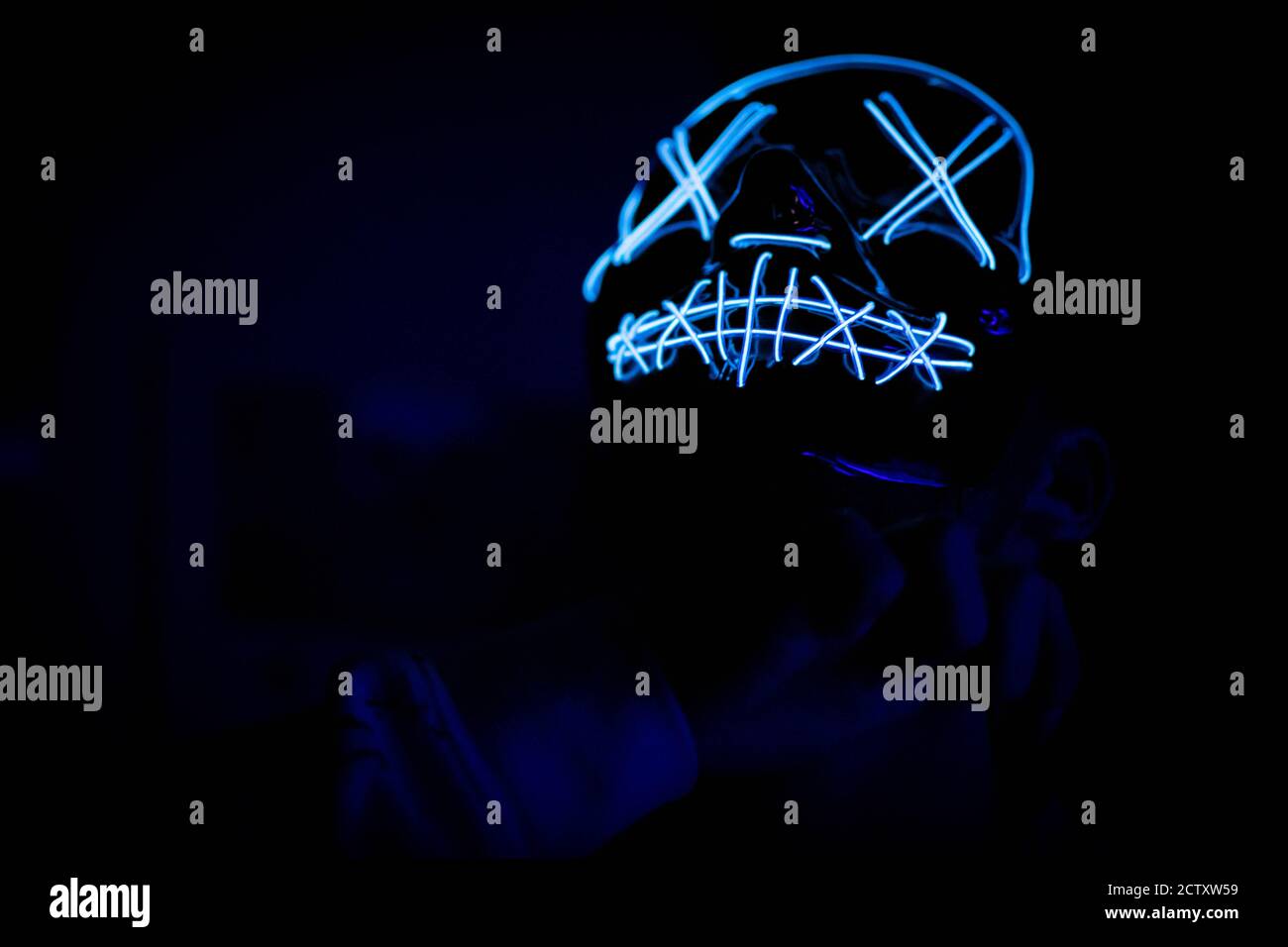 an horror purge mask for carnival Stock Photo - Alamy