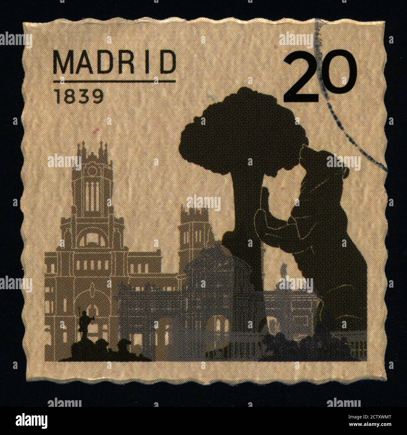 MADRID postage stamps old architecture states large format xxl Stock ...