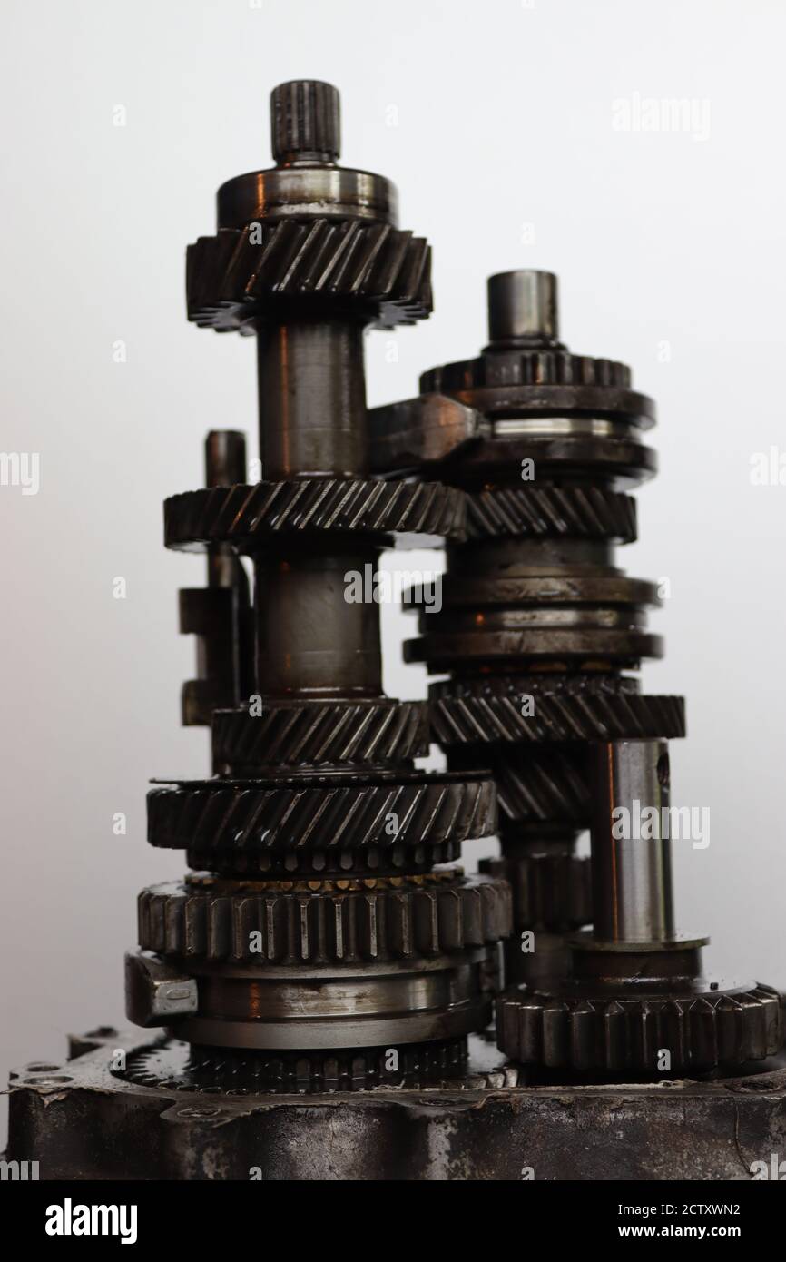Manual gear box shows you its power without the cover Stock Photo - Alamy