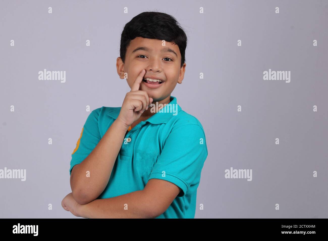 Thinking indian child deep in thought concept for confusion ...