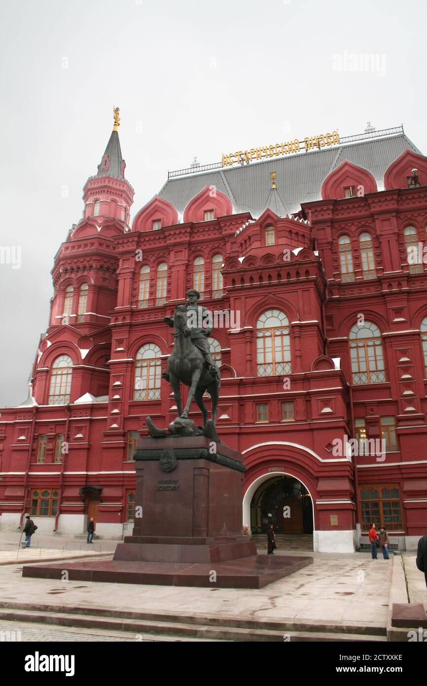 Zhukov statue red square hi-res stock photography and images - Alamy