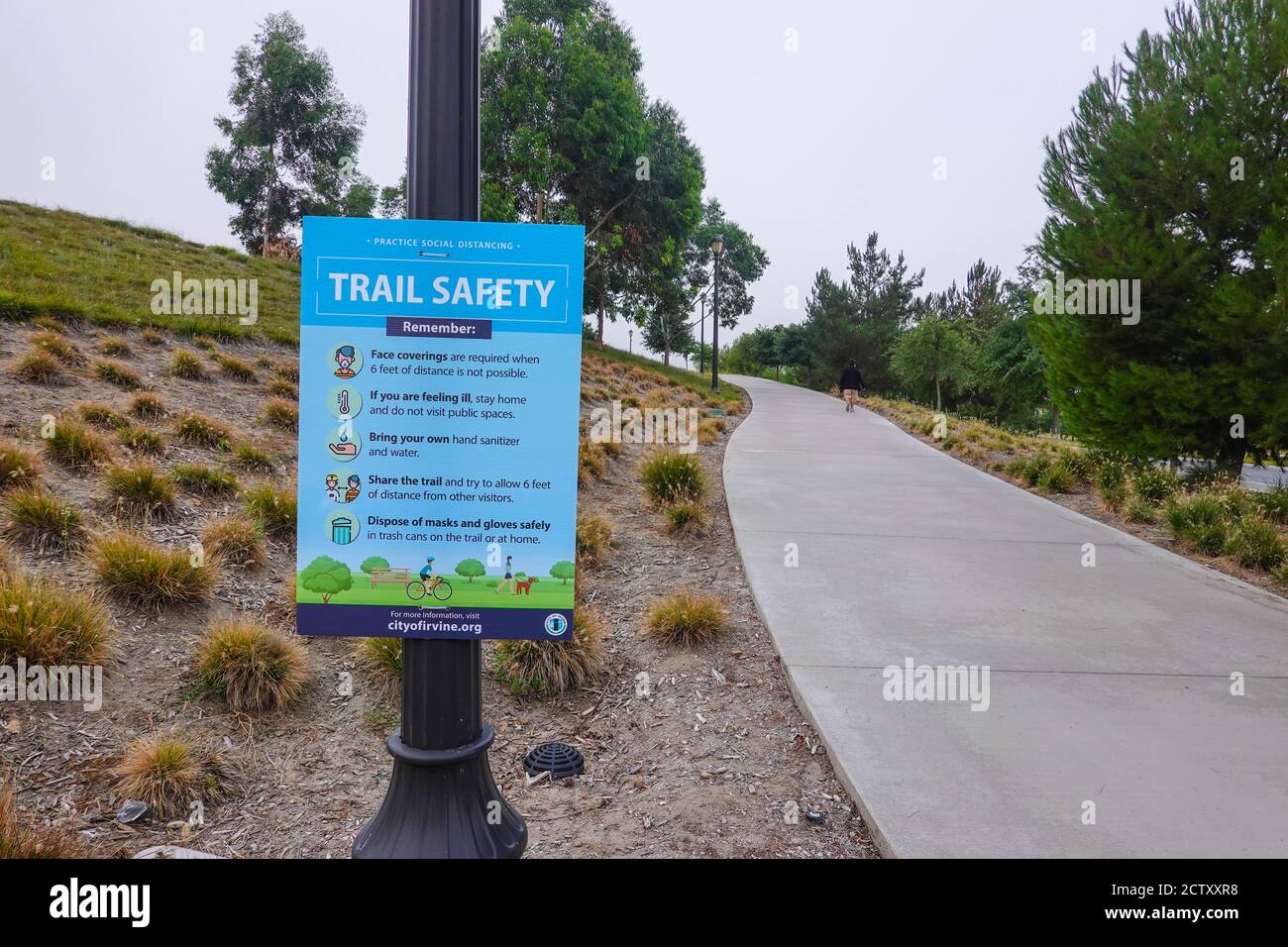 Warning notice public park hi-res stock photography and images - Alamy