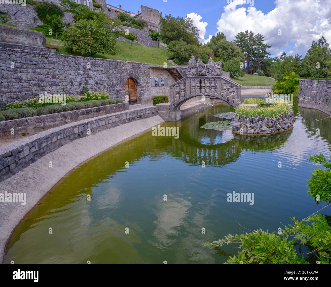 Stanjel, Slovenia, Ferrari's garden Stock Photo - Alamy