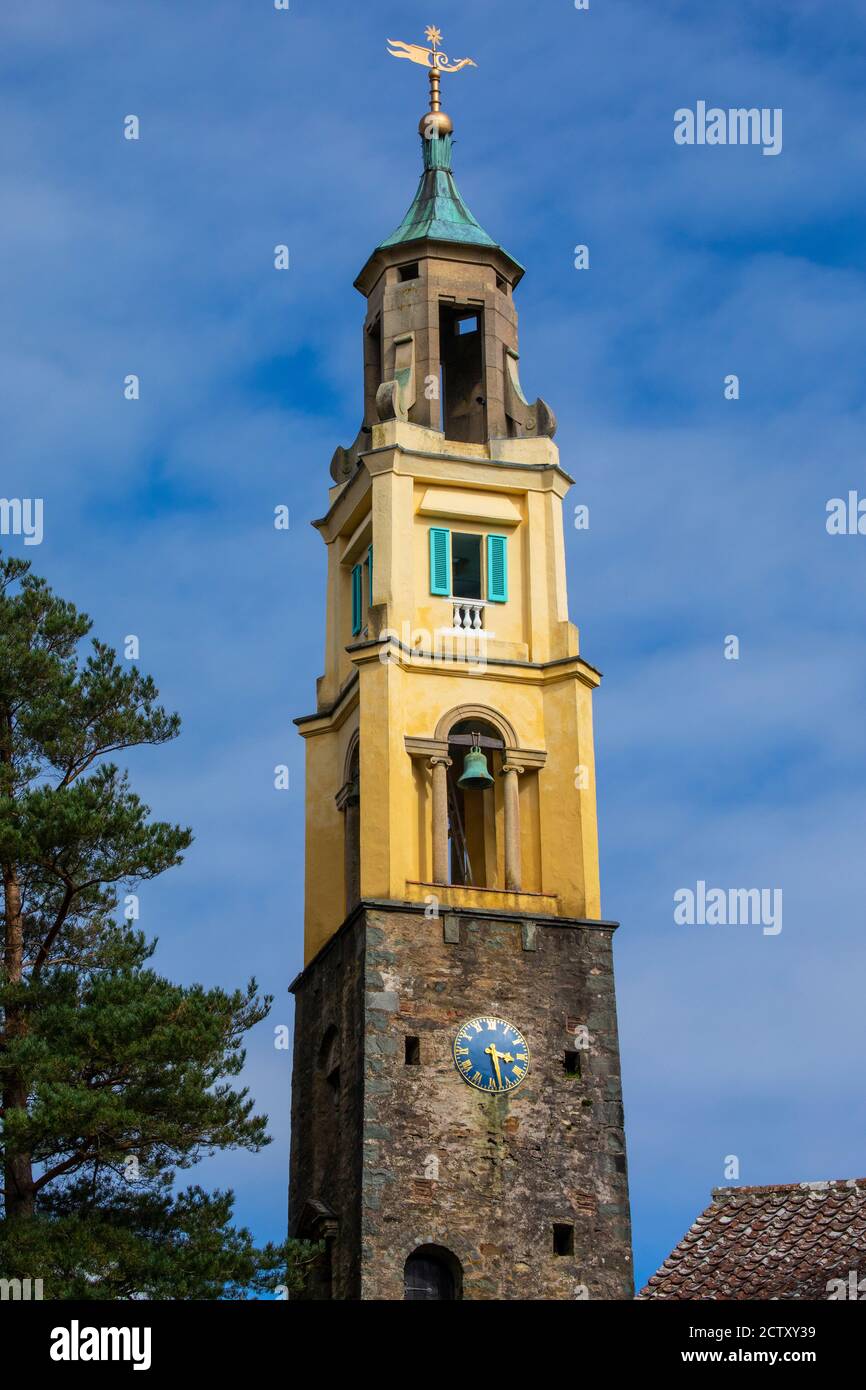Bell portmeirion tower north village wales hi-res stock photography and ...