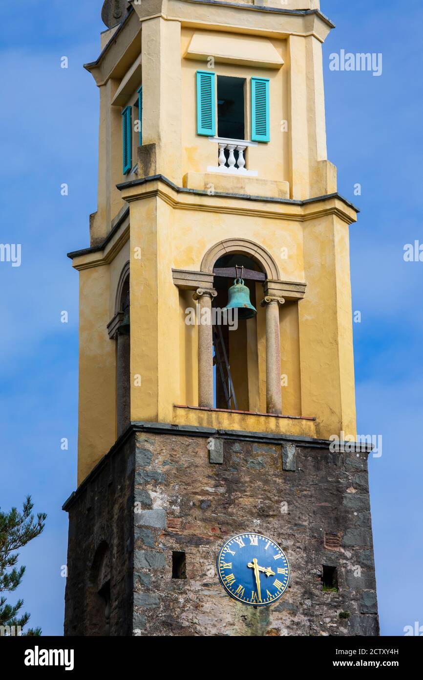 Bell portmeirion tower north village wales hi-res stock photography and ...