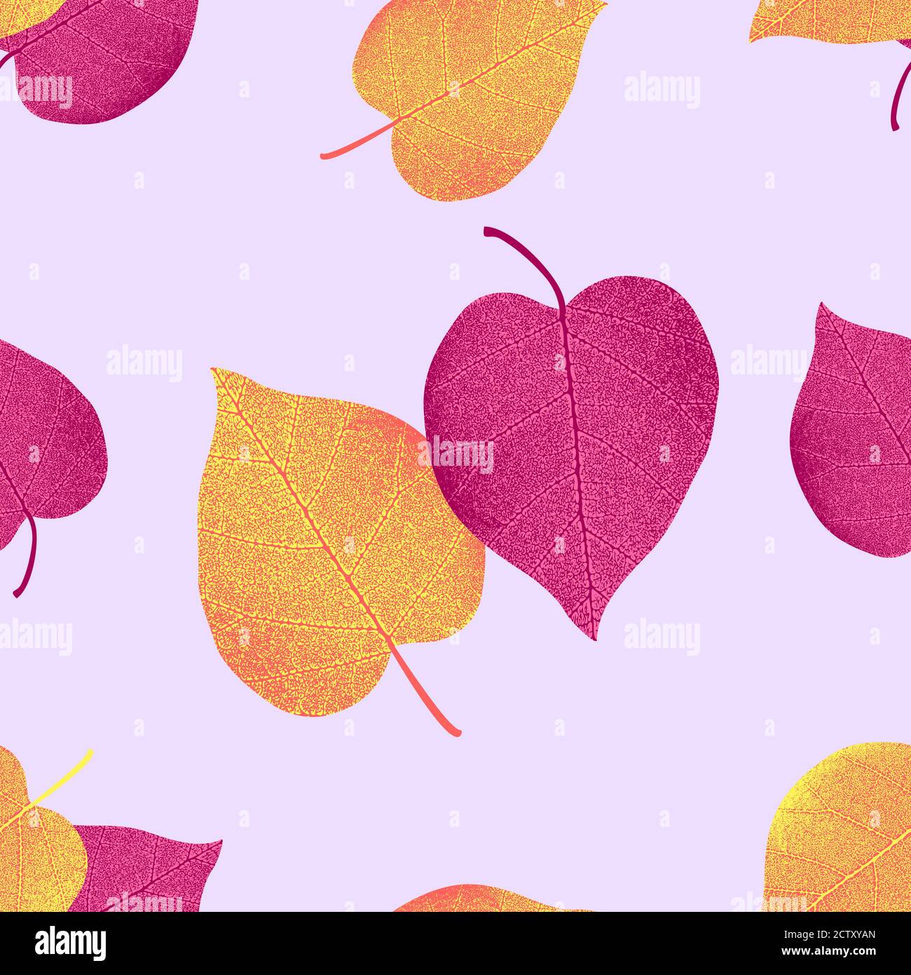 Vector seamless pattern from autumn leaves. Background for design ...