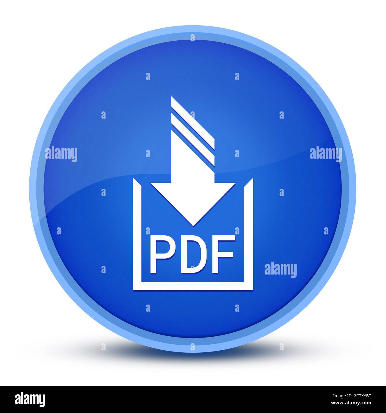 PDF document download luxurious glossy blue round button abstract ...