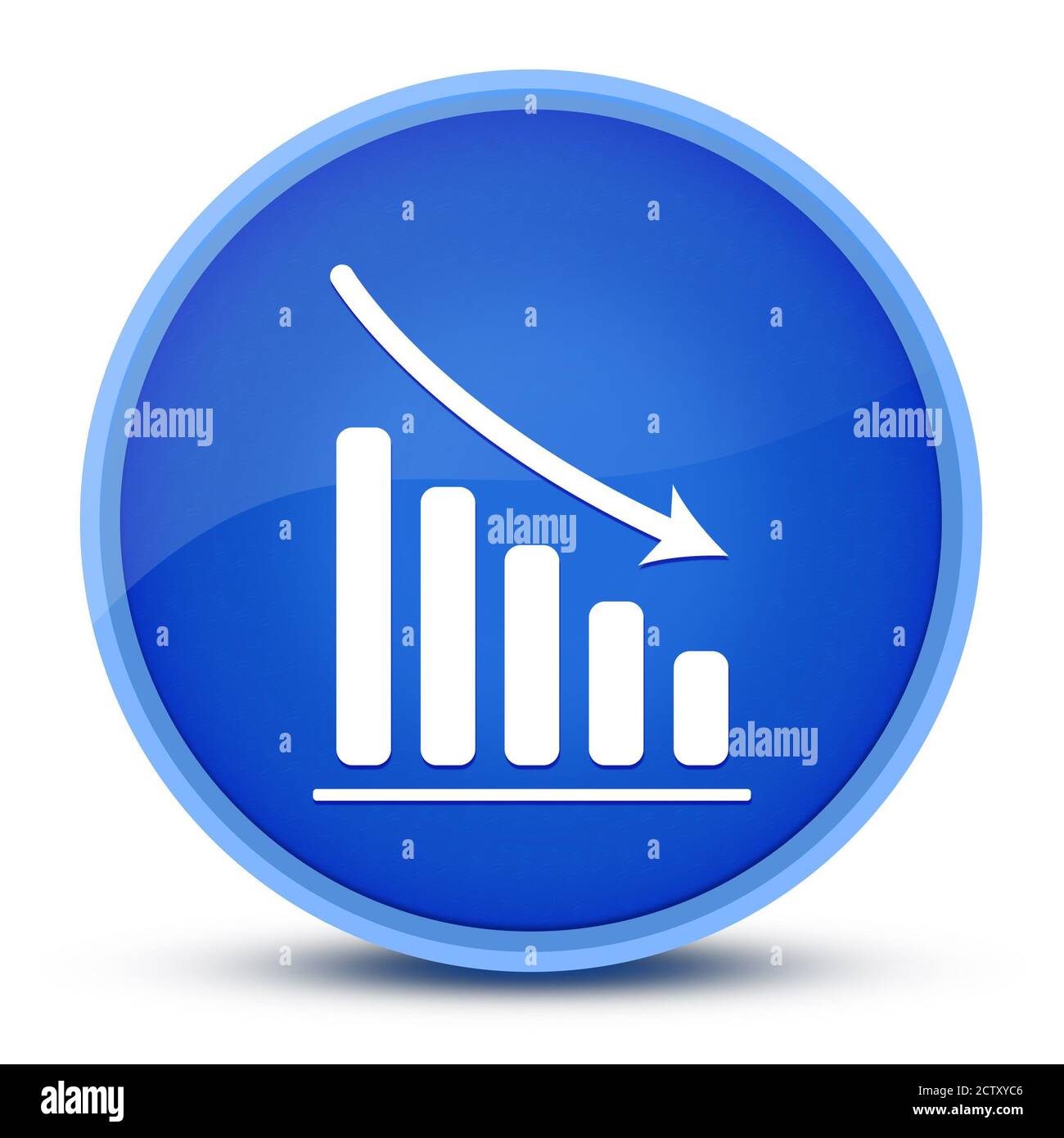 Blue sign bar chart symbol hi-res stock photography and images - Alamy