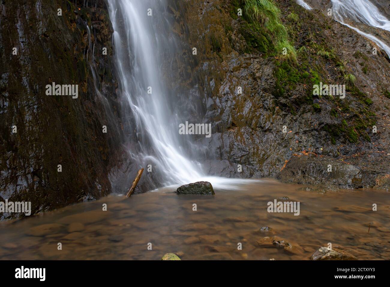 Grey Mare's Tail waterfall, Llanrwst, Snowdonia, North Wales Stock ...