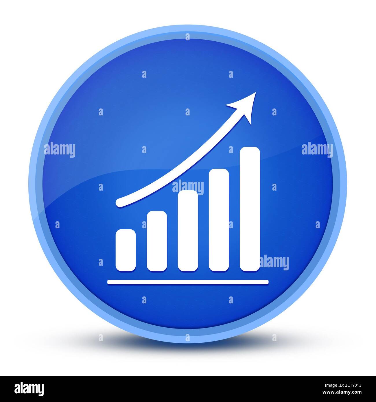 Abstract blue pie chart graph Cut Out Stock Images & Pictures - Alamy