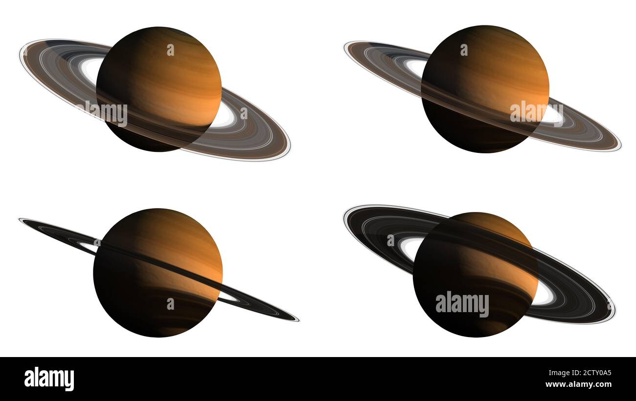 Saturn White Background