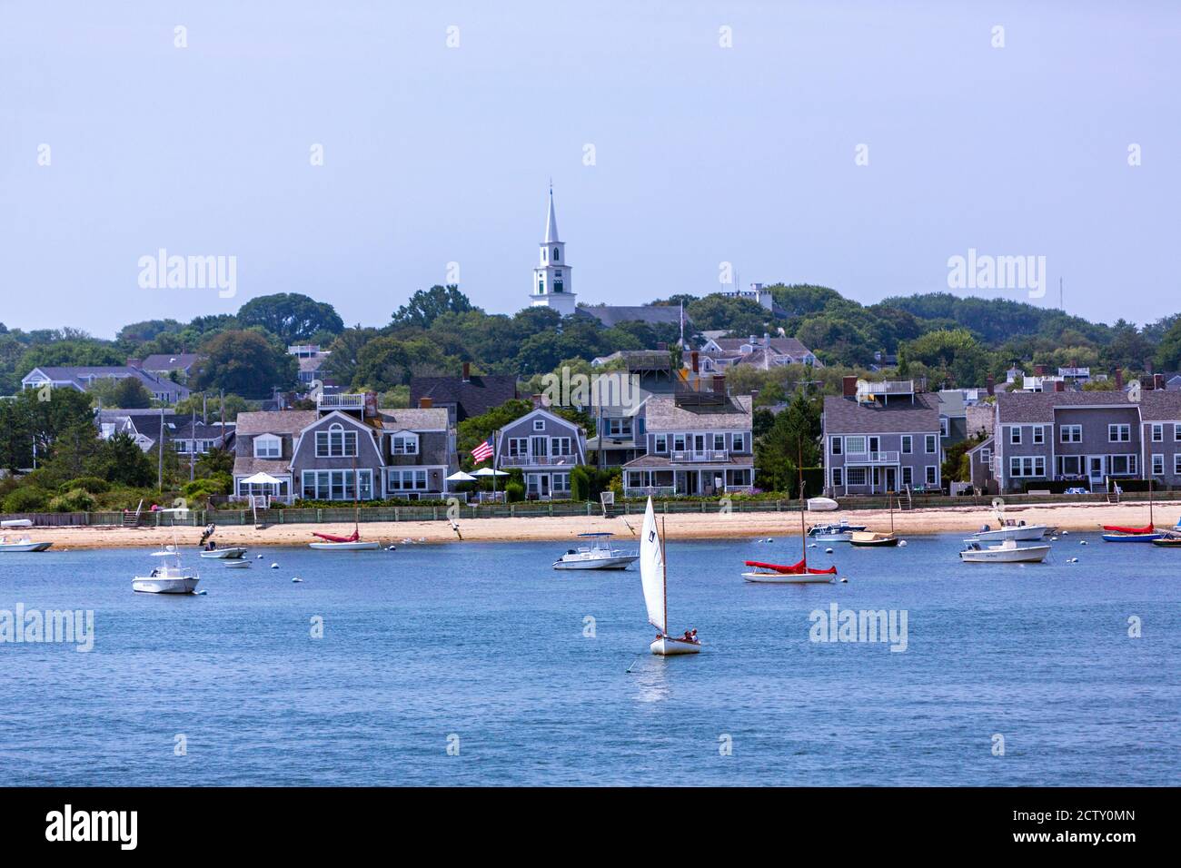 Sailing boat to Nantucket island, Massachusetts, USA Stock Photo - Alamy