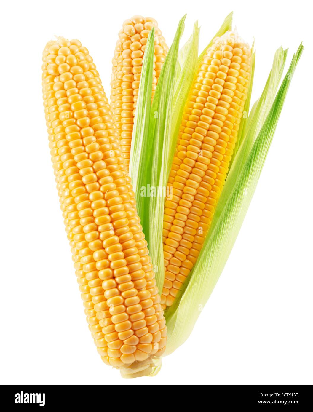 ear corn with husk isolated on a white background Stock Photo - Alamy
