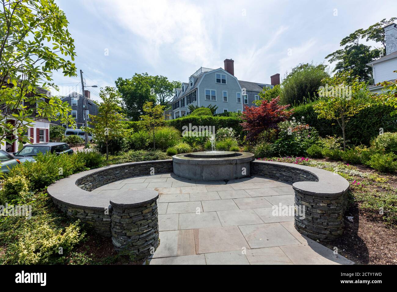 Main Street in historic downtown Nantucket, Nantucket island ...