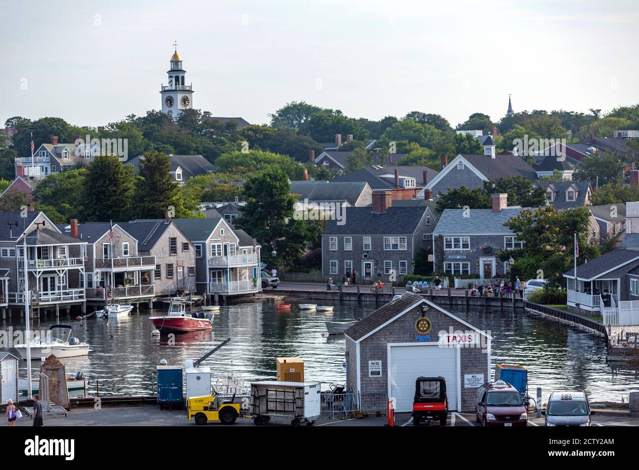 Nantucket view from ferry, Nantucket island, Massachusetts, USA Stock ...