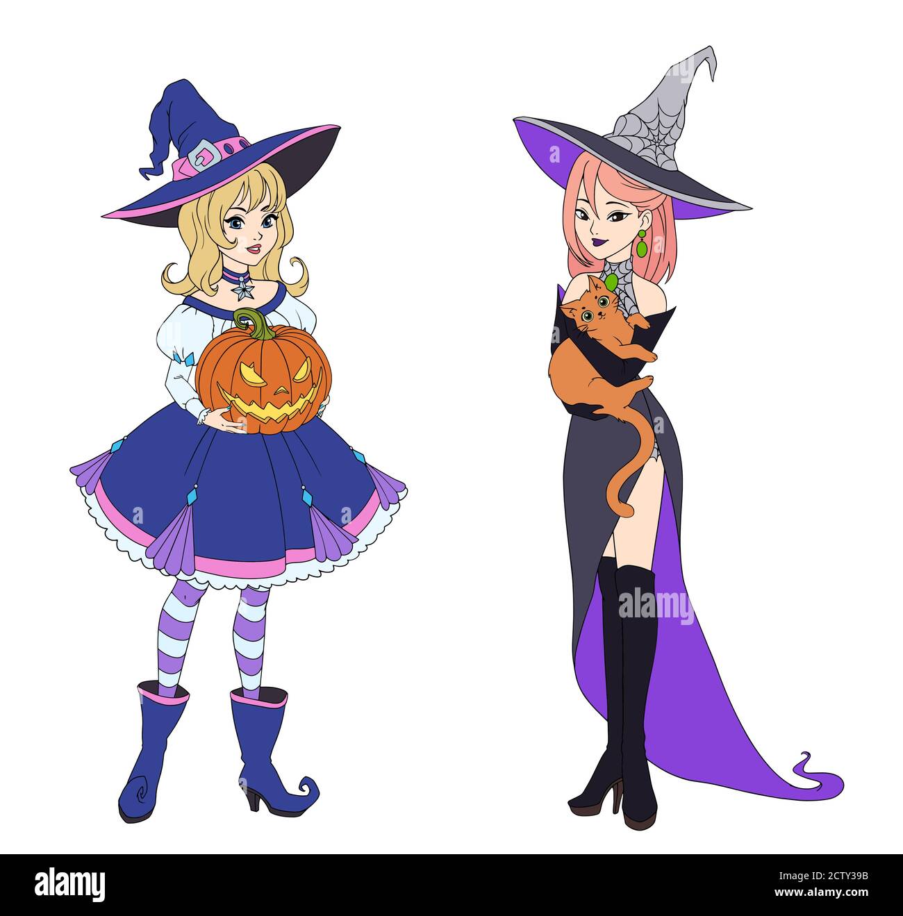 Children portrait halloween Stock Vector Images - Alamy