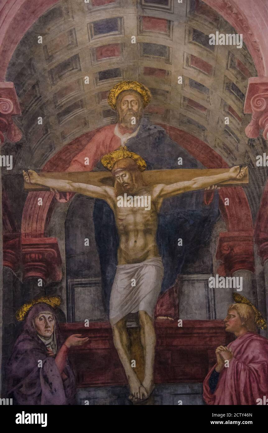 Masaccio holy trinity hi-res stock photography and images - Alamy