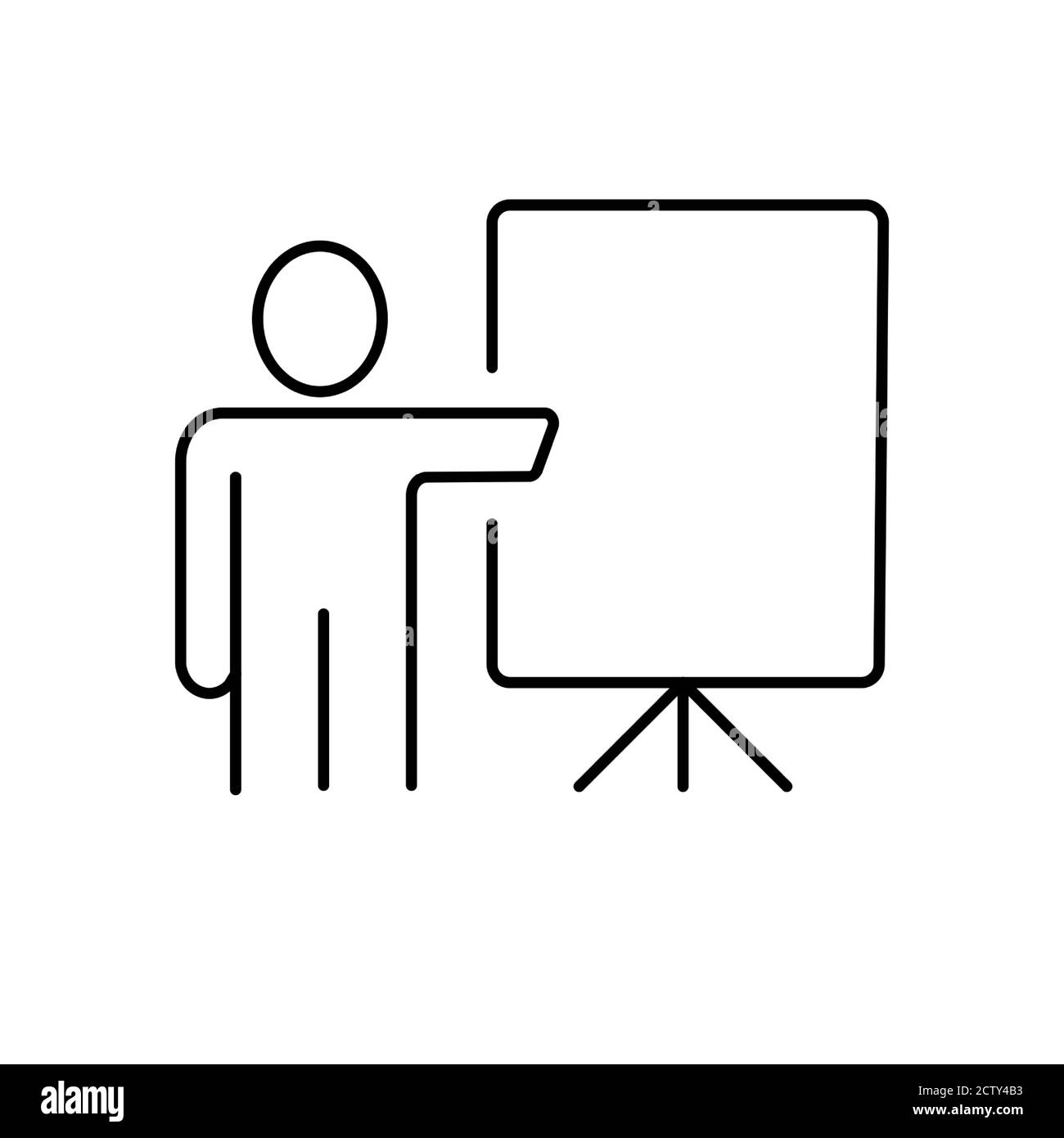 Vector Business Growing Chart Presentation Icon Stock Vector Image ...