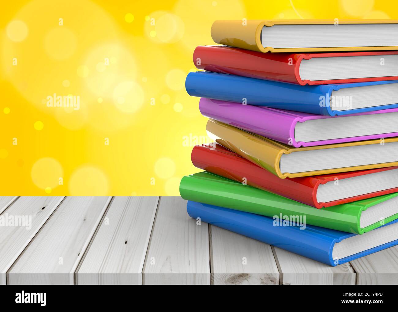 Colorful Books - 3D Stock Photo - Alamy