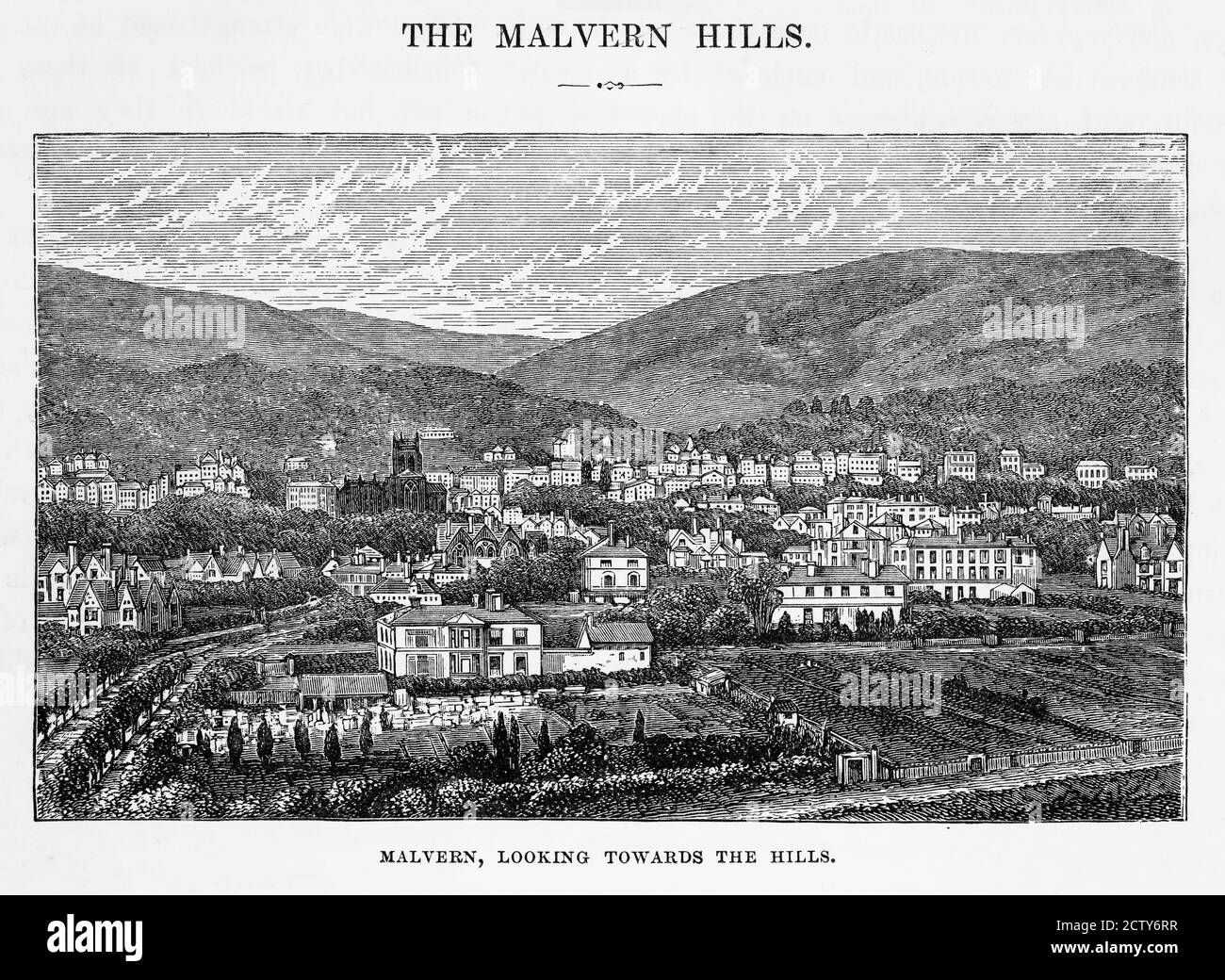 Worcestershire village Black and White Stock Photos & Images - Alamy