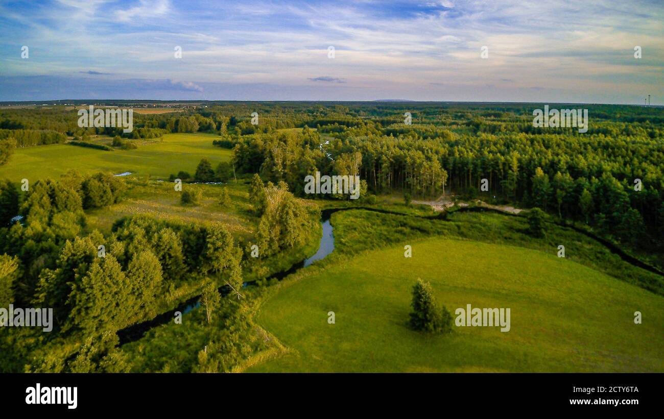 The Grabia River in the center of Poland Stock Photo - Alamy