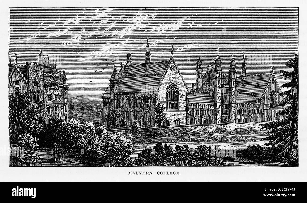 Malvern and college Black and White Stock Photos & Images - Alamy