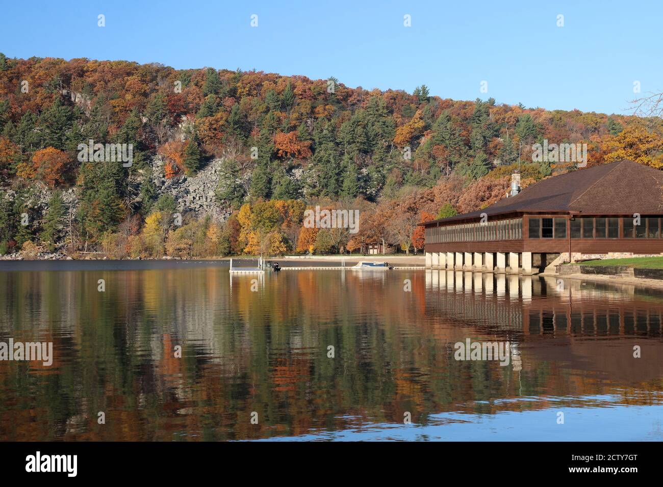 Wisconsin nature background. Scenic autumn landscape with colorful ...