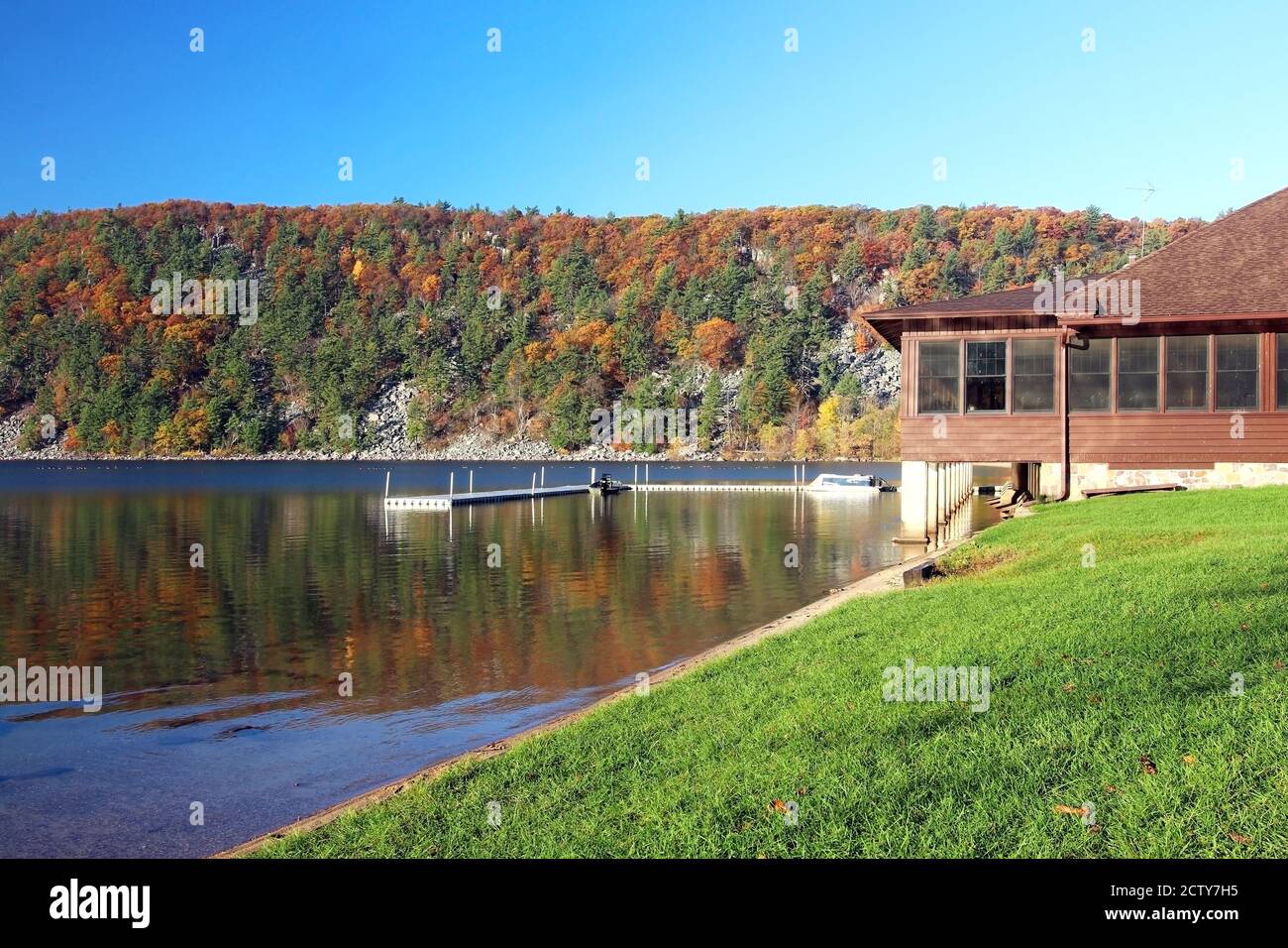 Wisconsin nature background. Scenic autumn landscape with colorful ...