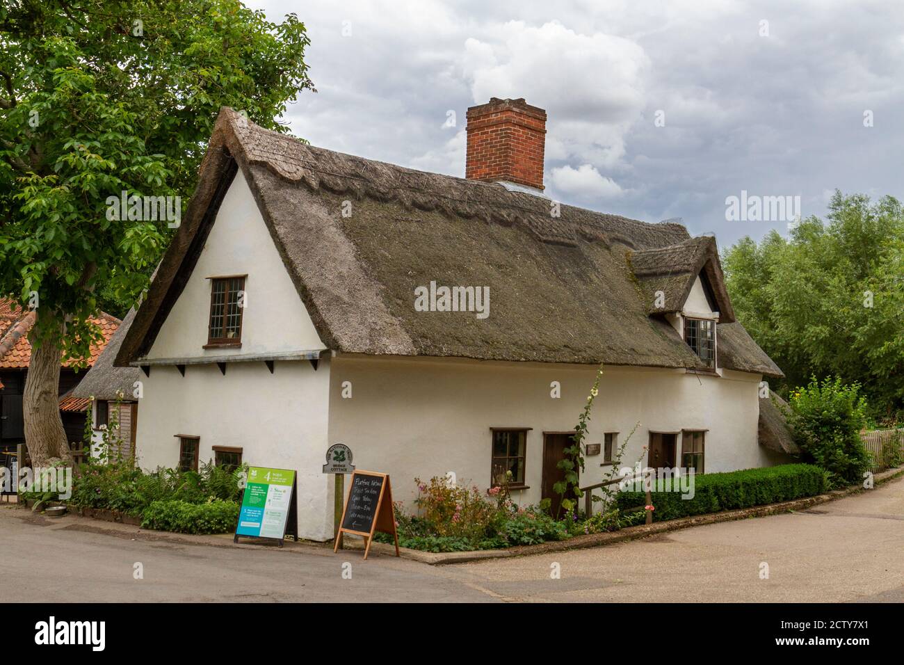 The Bridge Cottage, a thatched timber frame cottage from Constable ...