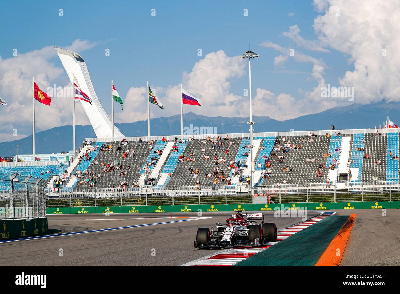07 RAIKKONEN Kimi (fin), Alfa Romeo Racing ORLEN C39, action during the Formula 1 VTB Russian ...
