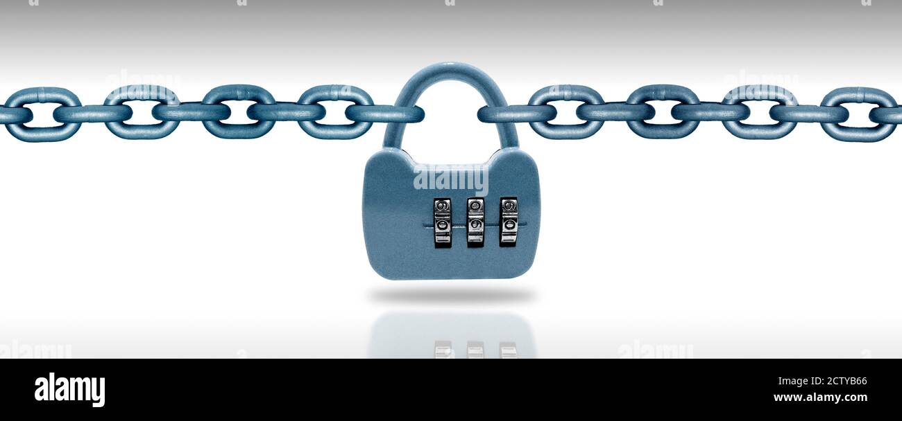 Padlock and chain Stock Photo - Alamy