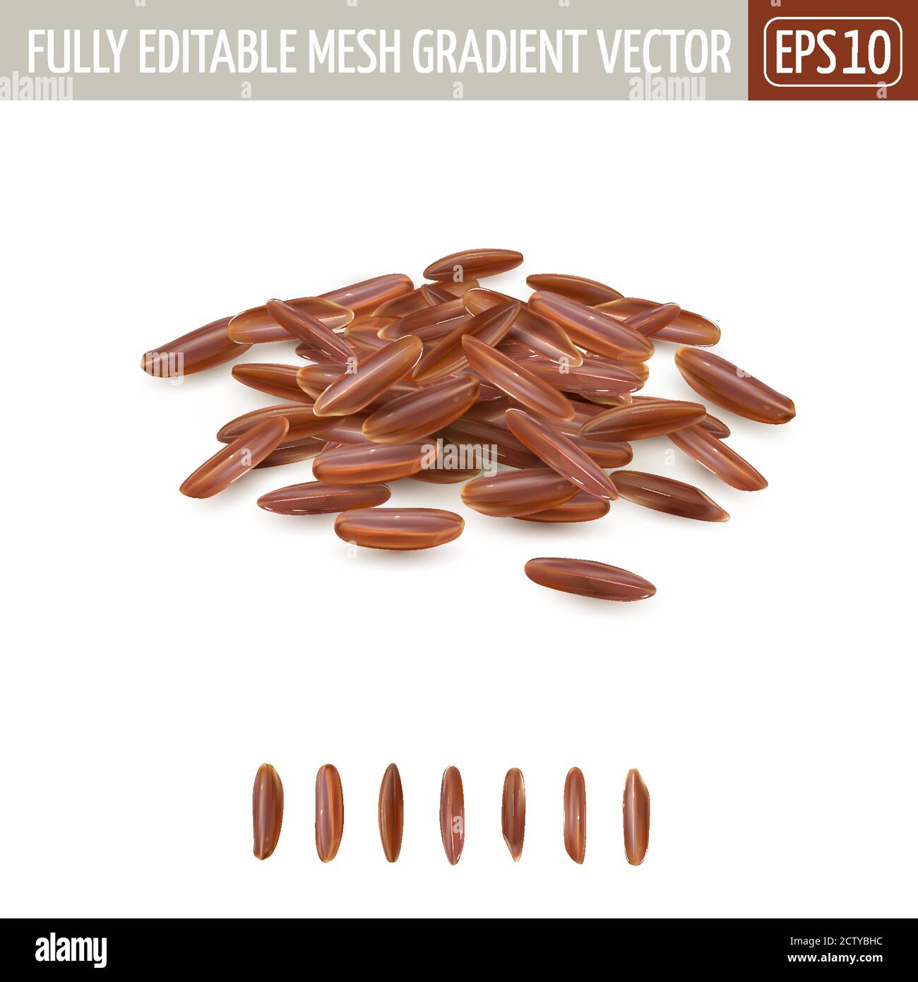 Red rice Stock Vector Images - Alamy