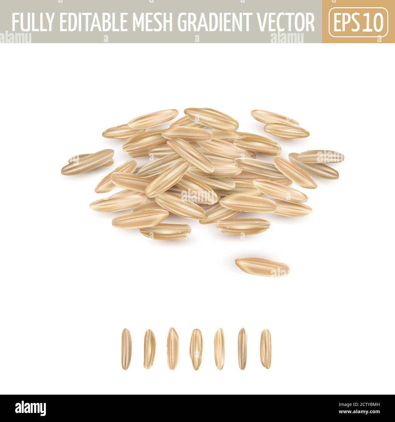 Pile rice Stock Vector Images - Alamy