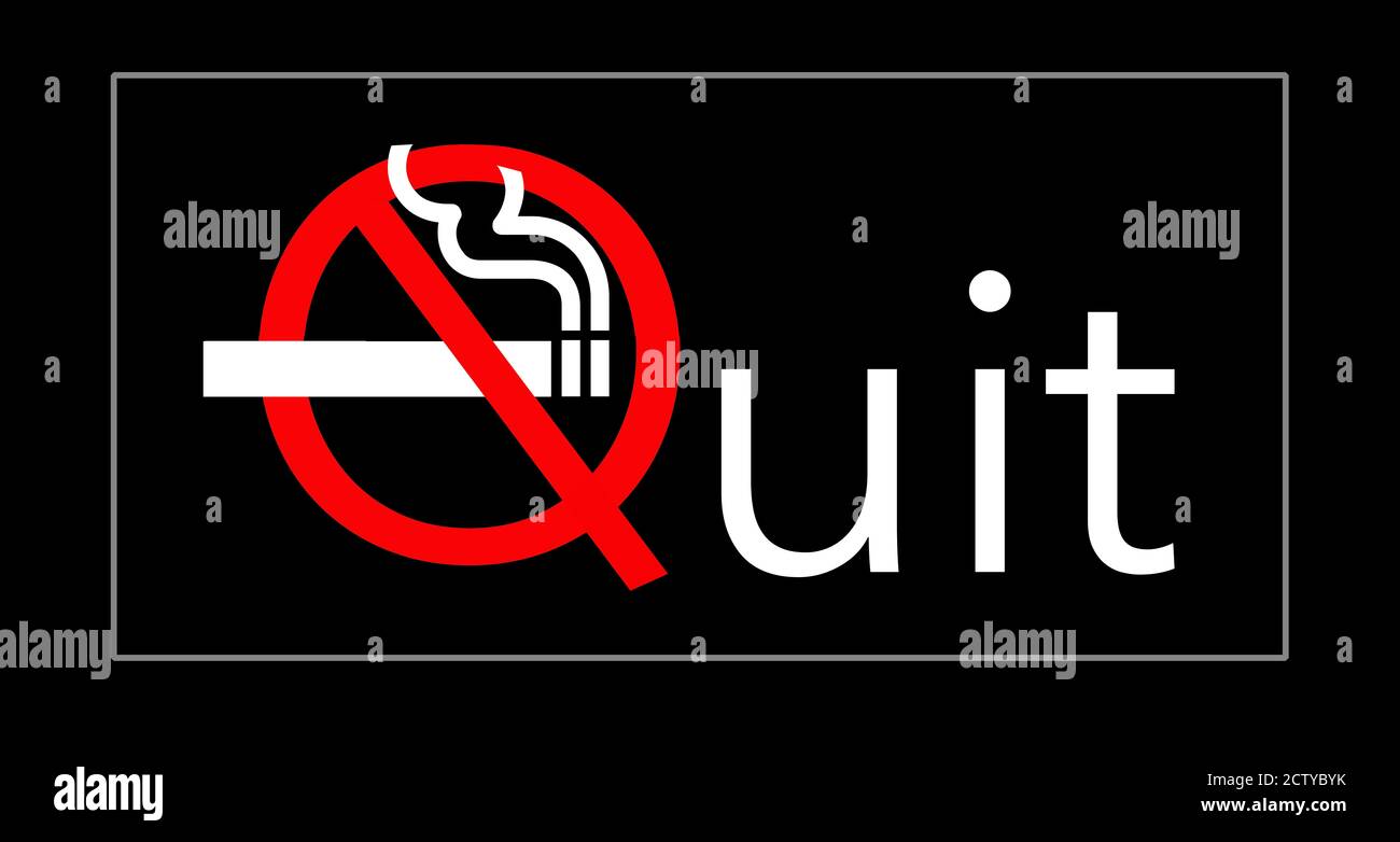 Here is a generic quit smoking logo Stock Photo - Alamy