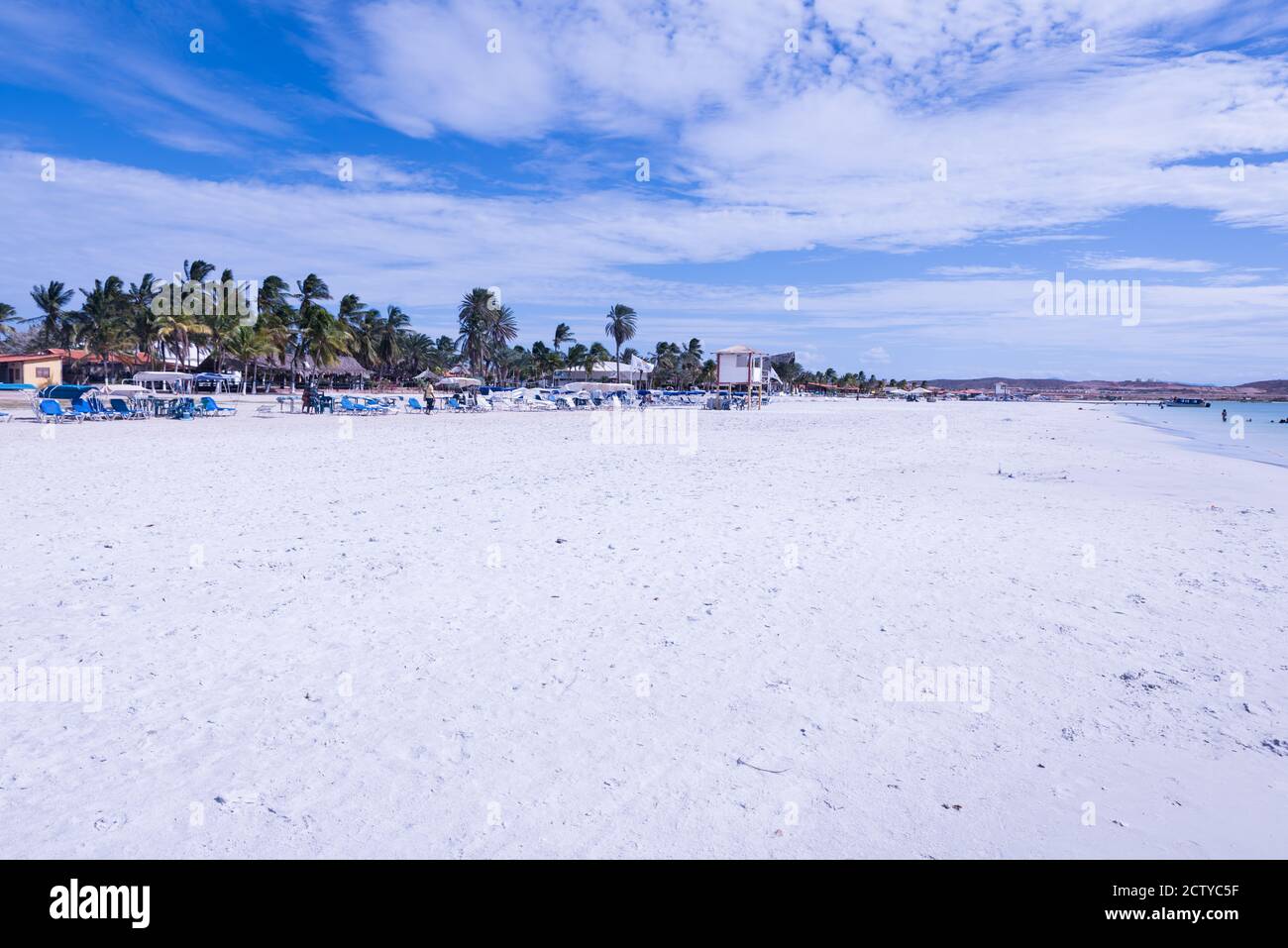 Tropical white beach in Coche island in the caribbean sea (Venezuela ...