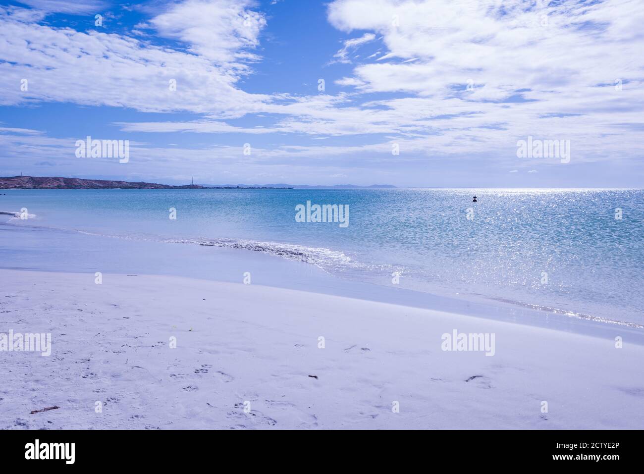 Tropical white beach in Coche island in the caribbean sea (Venezuela ...