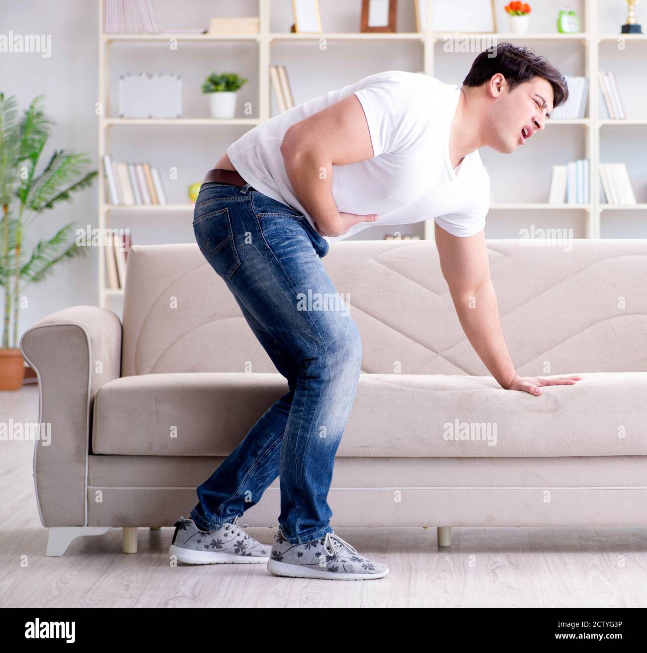 The man suffering from sick stomach and vomiting Stock Photo - Alamy
