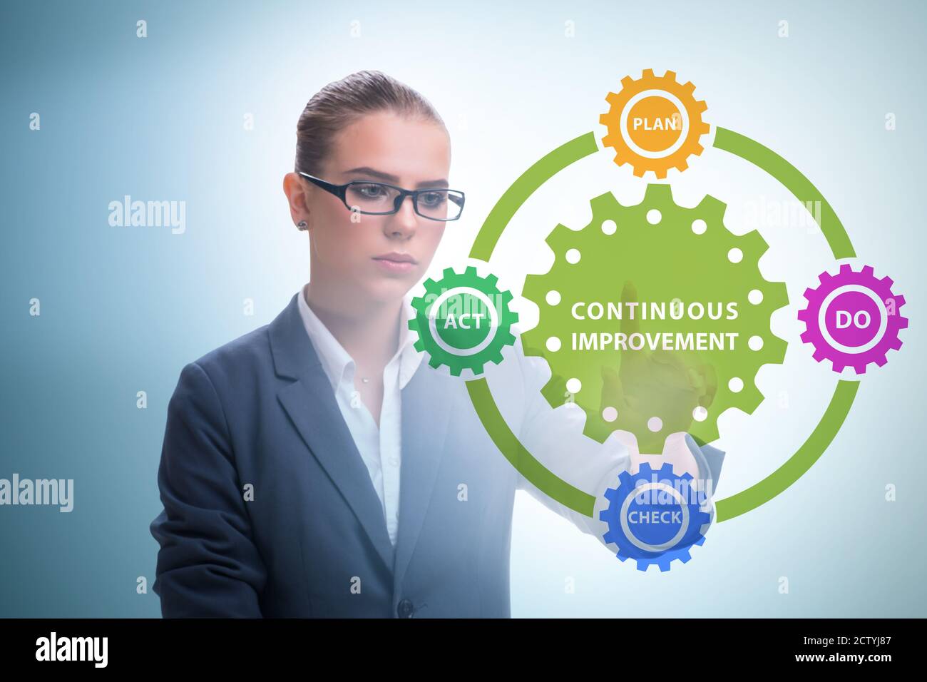 Continuous improvement concept in the business Stock Photo - Alamy