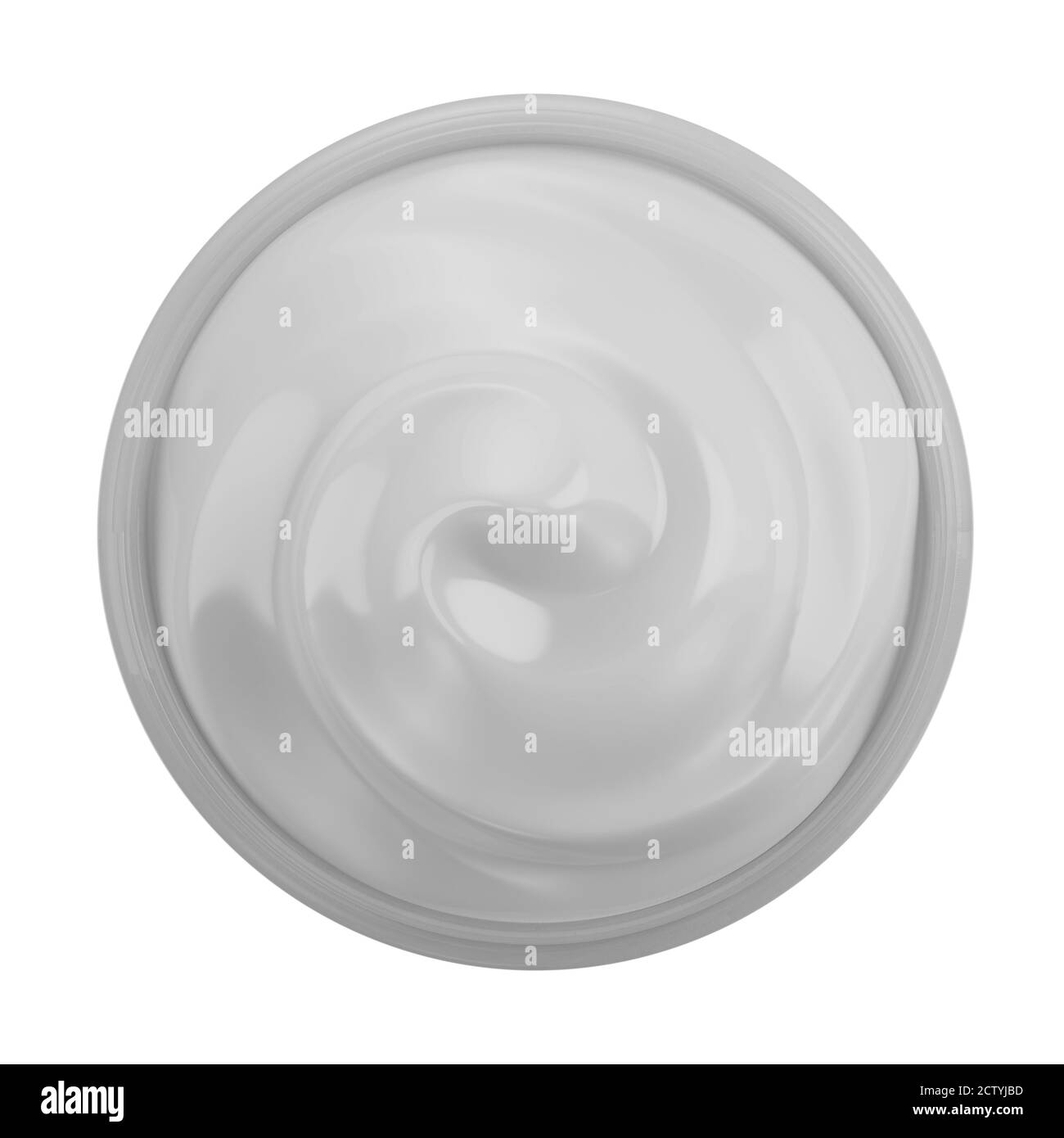 Moisturizer in jar top view Cut Out Stock Images & Pictures - Alamy